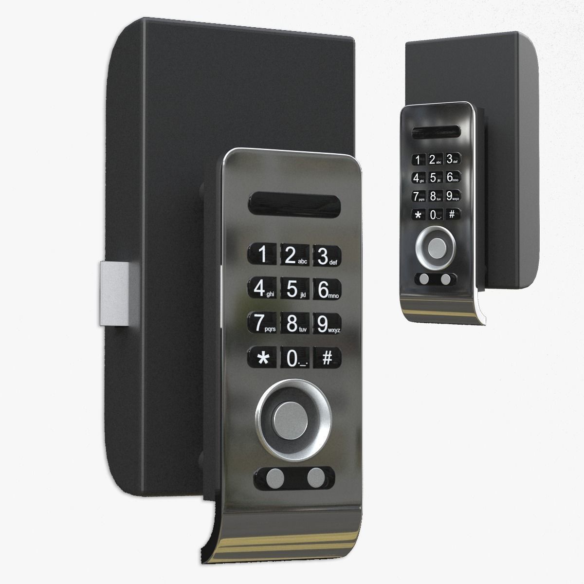 3D model Digital Locker Kale Style Electronic Cabinet Lock VR / AR ...