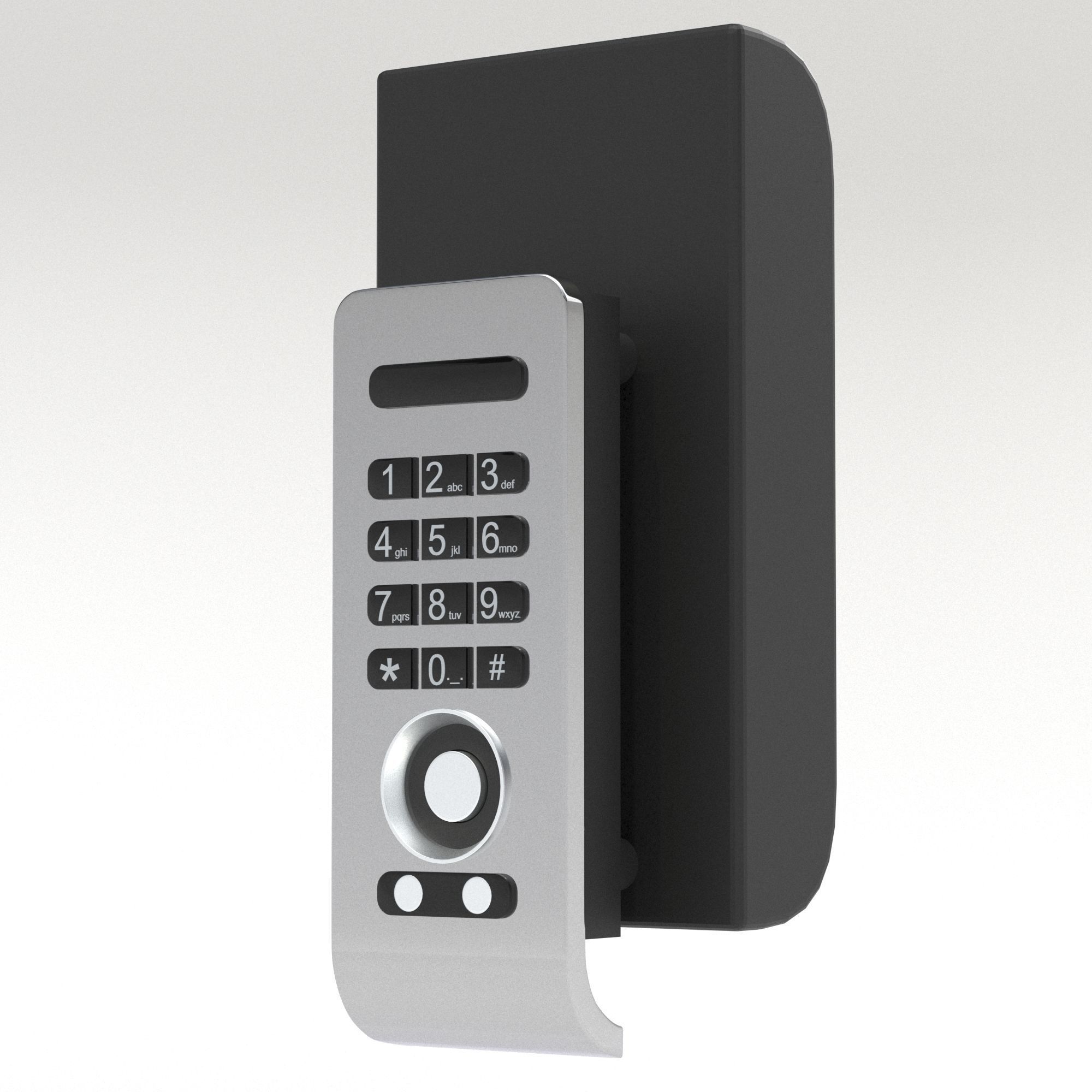 3D model Digital Locker Kale Style Electronic Cabinet Lock VR / AR ...