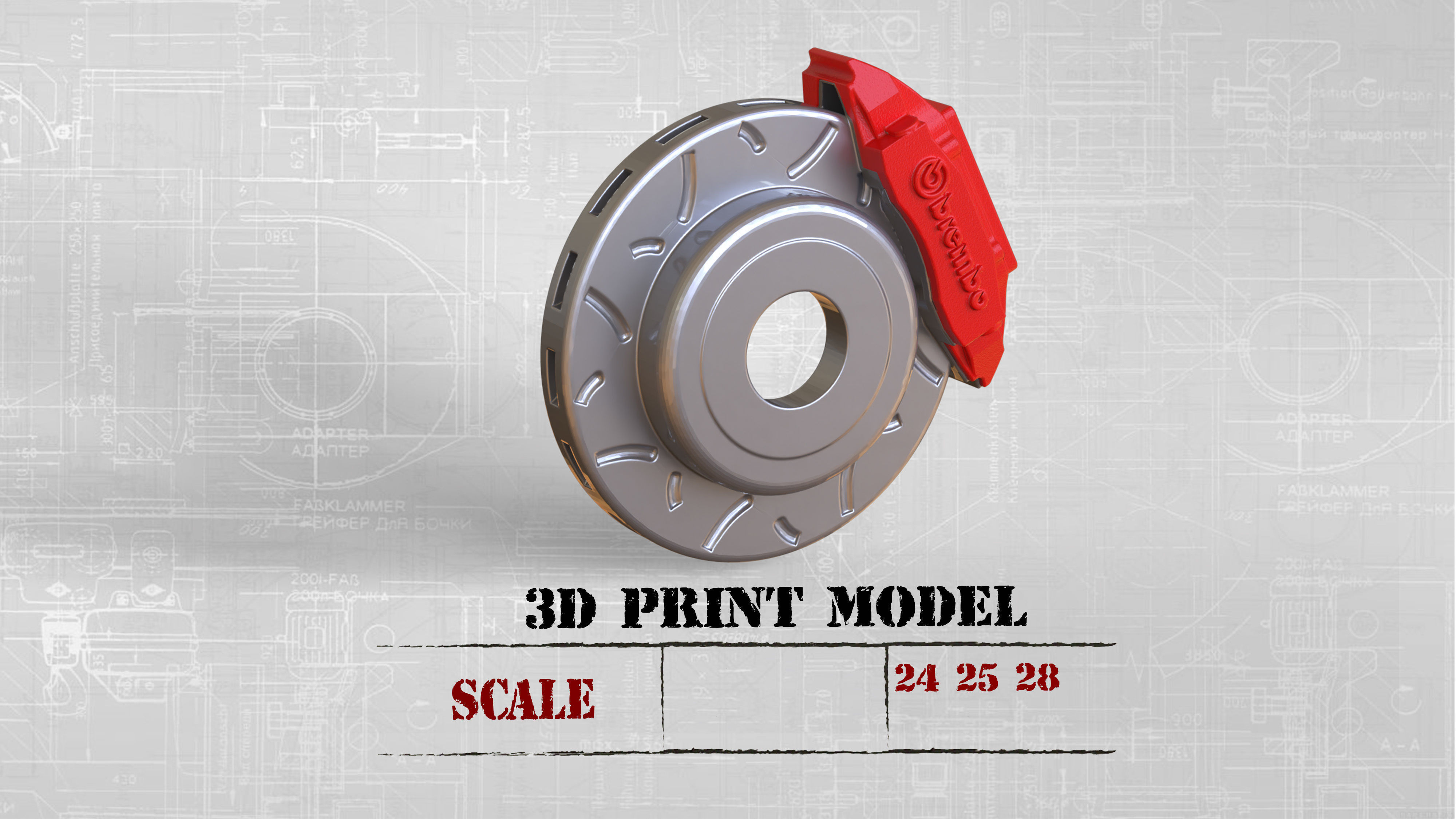 Free STL printable brake rotor disc Two versions free 3D model 3D ...