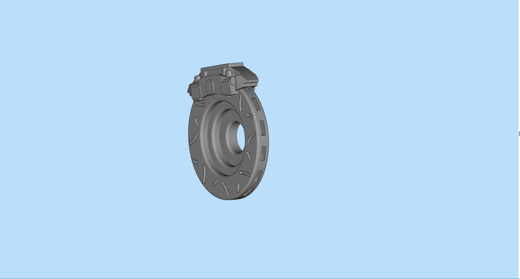 Free STL printable brake rotor disc Two versions free 3D model 3D ...