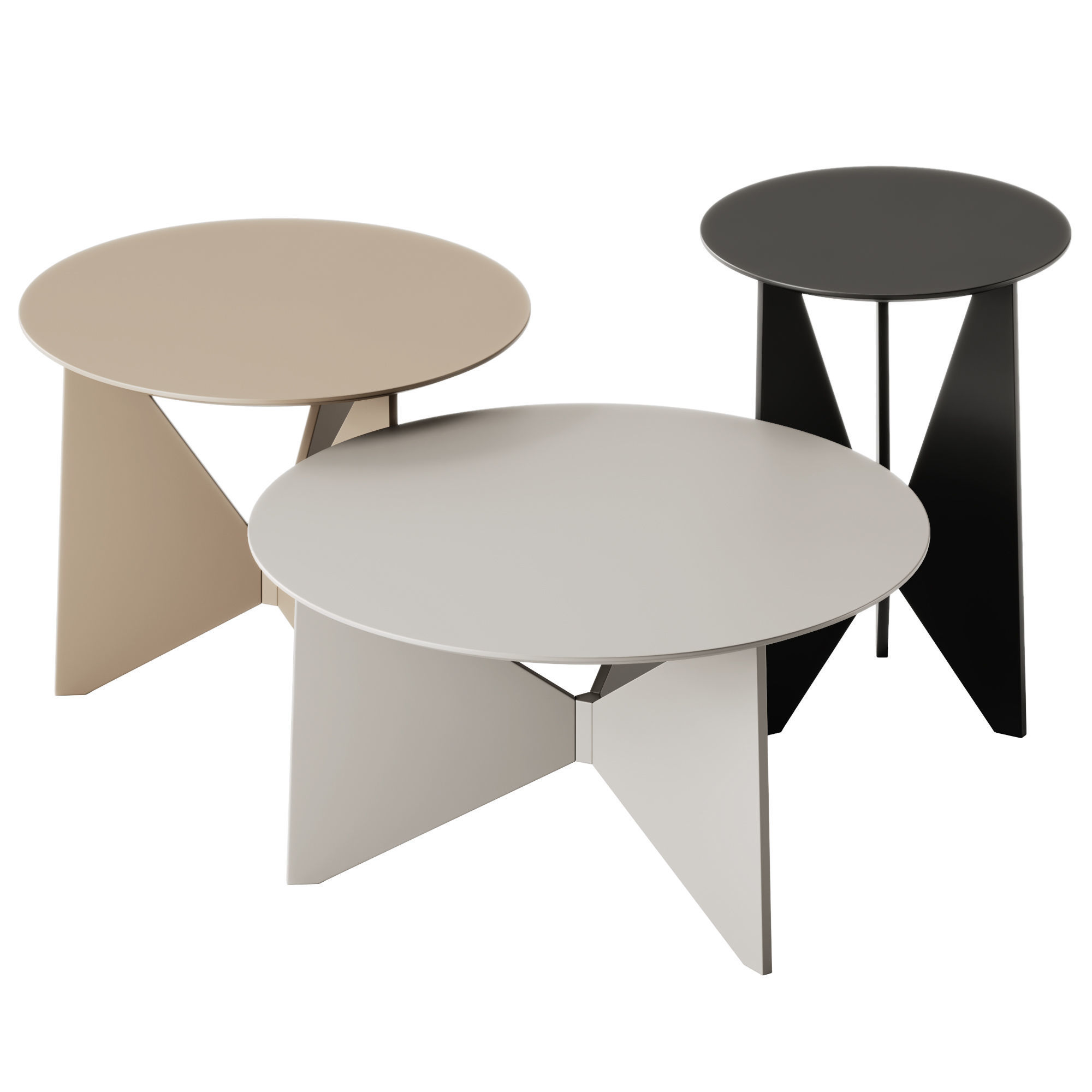 HIRU Round coffee tables by TREKU 3D model | CGTrader