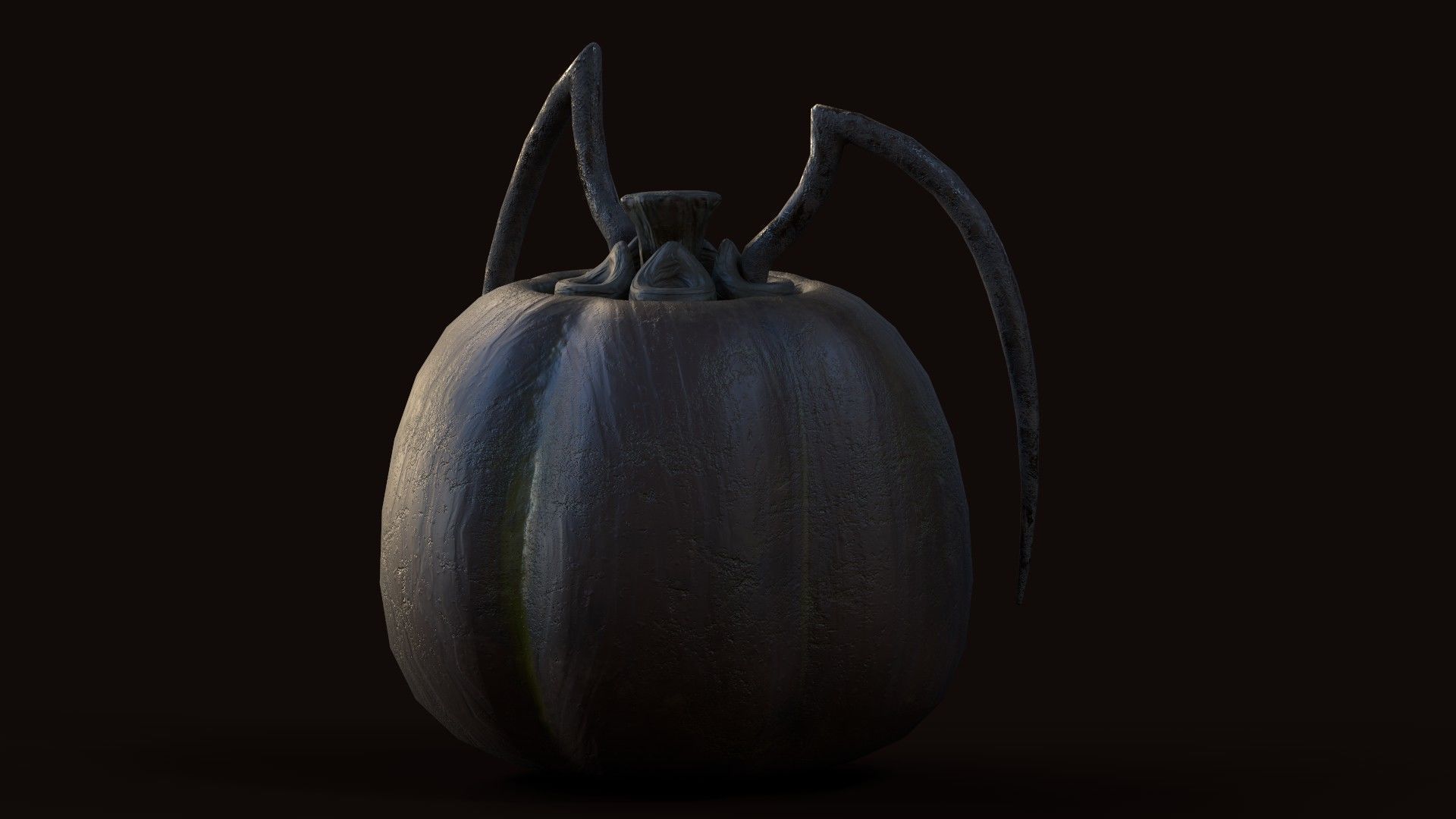 3D model Stylized Creepy Pumpkin - Alien Vegetable VR / AR / low-poly ...