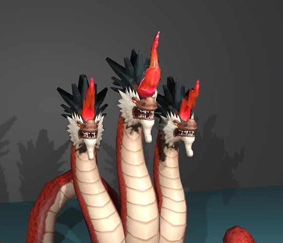 najja dragon 3D model animated rigged | CGTrader