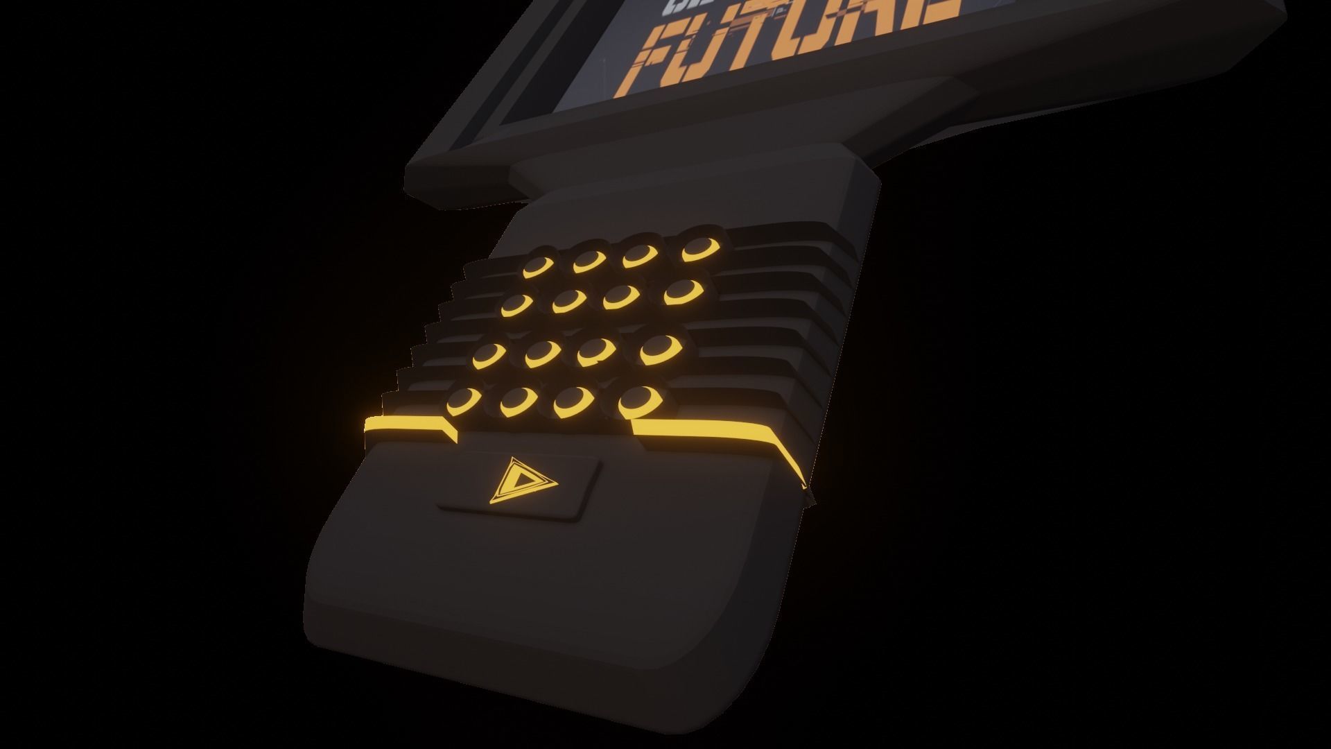 Matte Black Buttons Device free VR / AR / low-poly 3D model | CGTrader