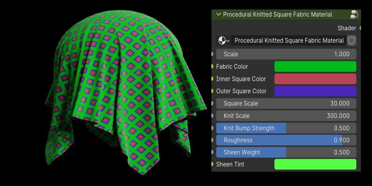 Blender Procedural Fabric Materials Package 3 Texture | CGTrader