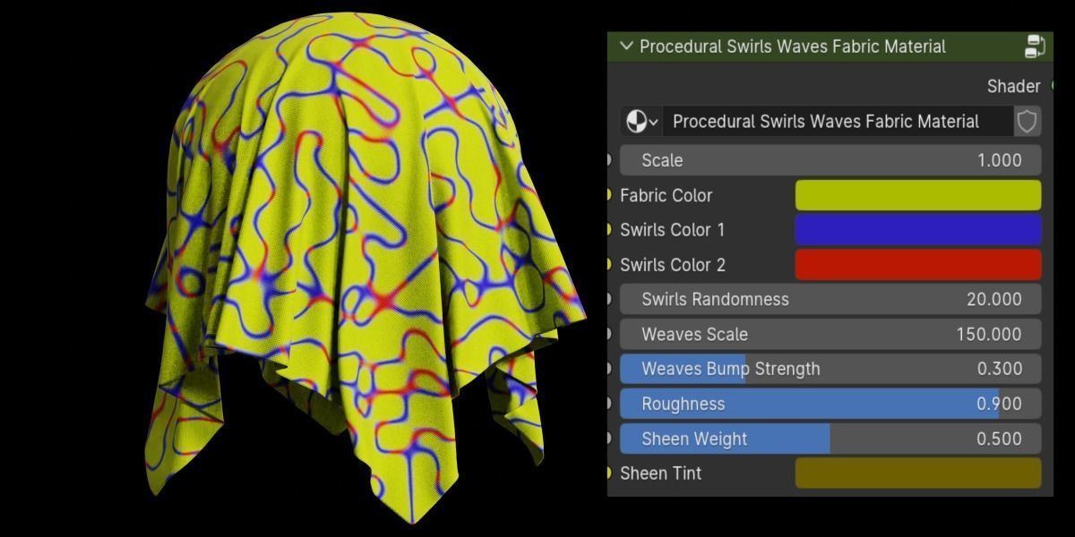 Blender Procedural Fabric Materials Package 3 Texture | CGTrader
