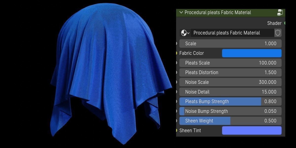 Blender Procedural Fabric Materials Package 3 Texture | CGTrader