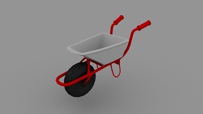 Wheelbarrow free VR / AR / low-poly 3D model | CGTrader