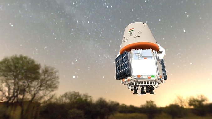Gaganyaan ISRO India Crew Module and Service Module 3D model | CGTrader