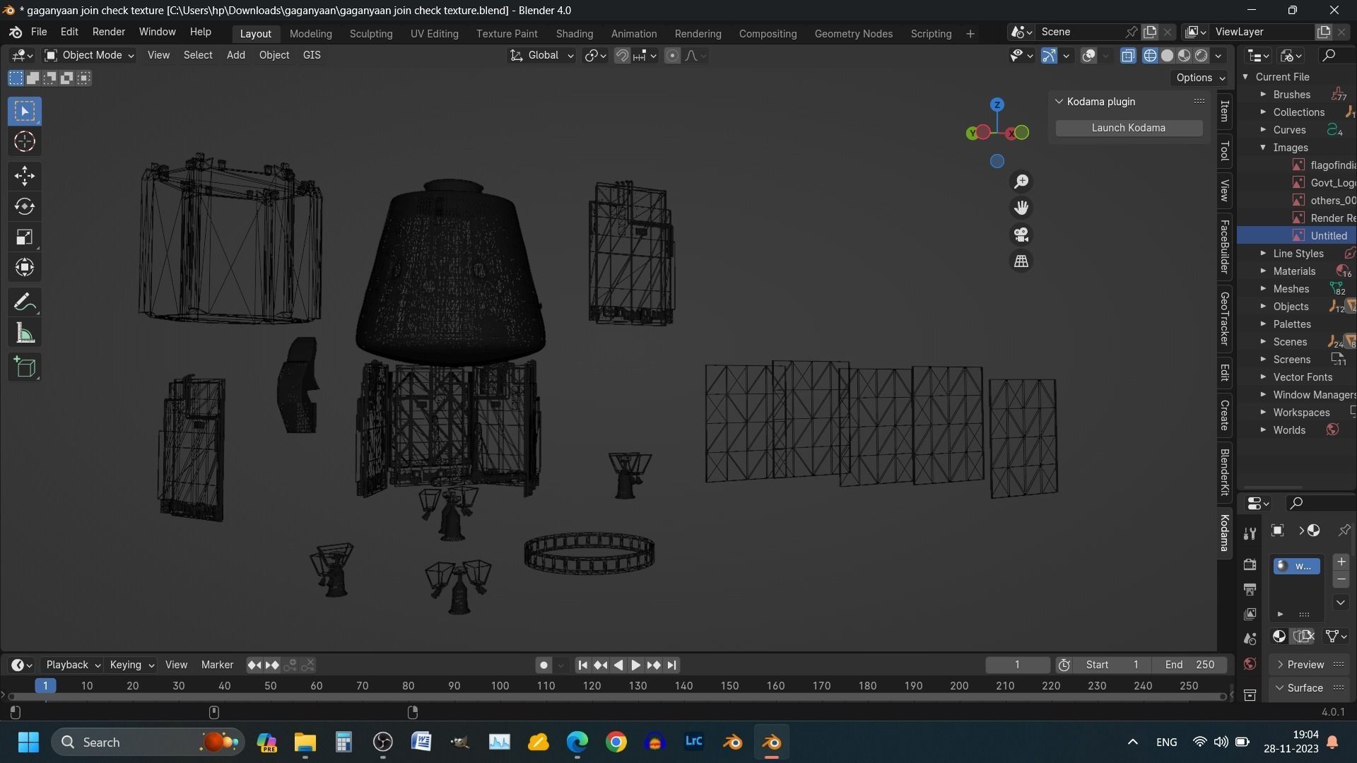 Gaganyaan ISRO India Crew Module and Service Module 3D model | CGTrader