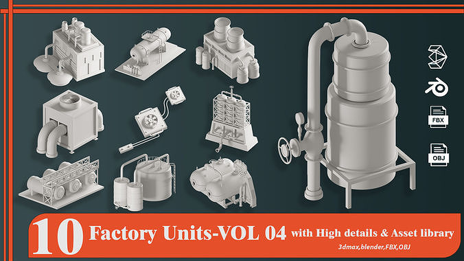 Factory Units-VOL04 3D model | CGTrader