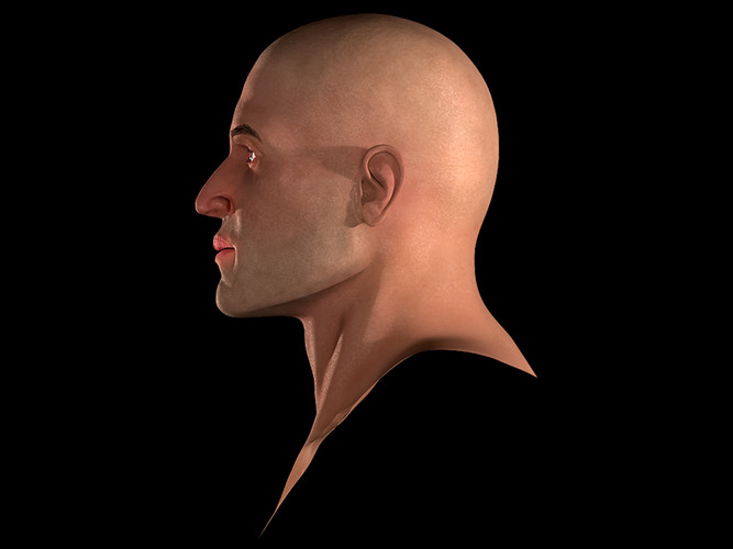 Very realistic Human face 3D Model OBJ | CGTrader.com