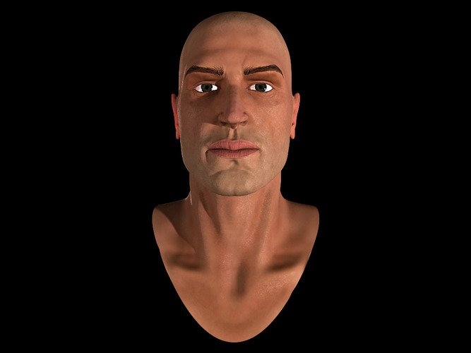 Very realistic Human face 3D Model OBJ | CGTrader.com