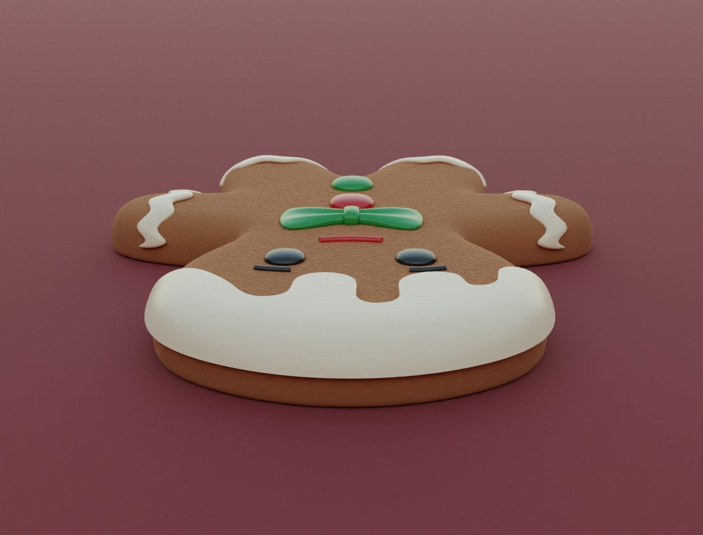 Gingerbread man 3D model for 3D print 3D model 3D printable | CGTrader