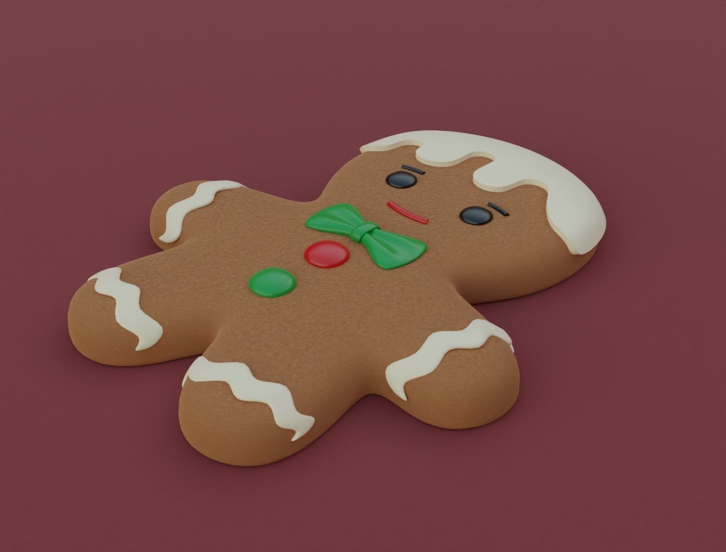 Gingerbread man 3D model for 3D print 3D model 3D printable | CGTrader