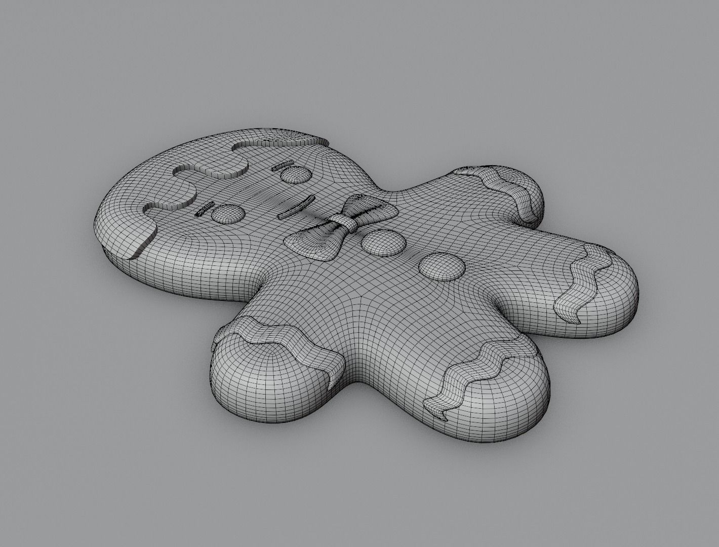 Gingerbread man 3D model for 3D print 3D model 3D printable | CGTrader
