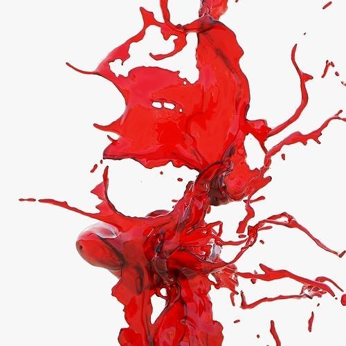 Animated Blood Splash SlowMo 18 vol 2 3D model animated | CGTrader