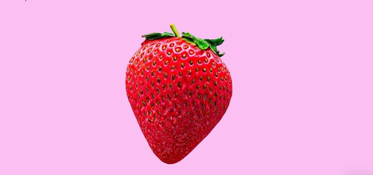 Hyperrealistic strawberry 3D model | CGTrader
