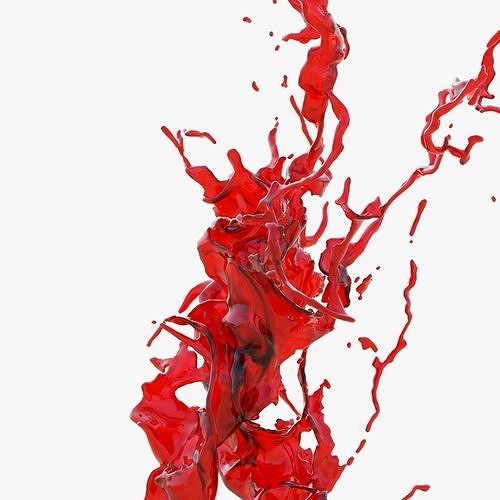 Animated Blood Splash SlowMo 10 vol 2 3D model animated | CGTrader