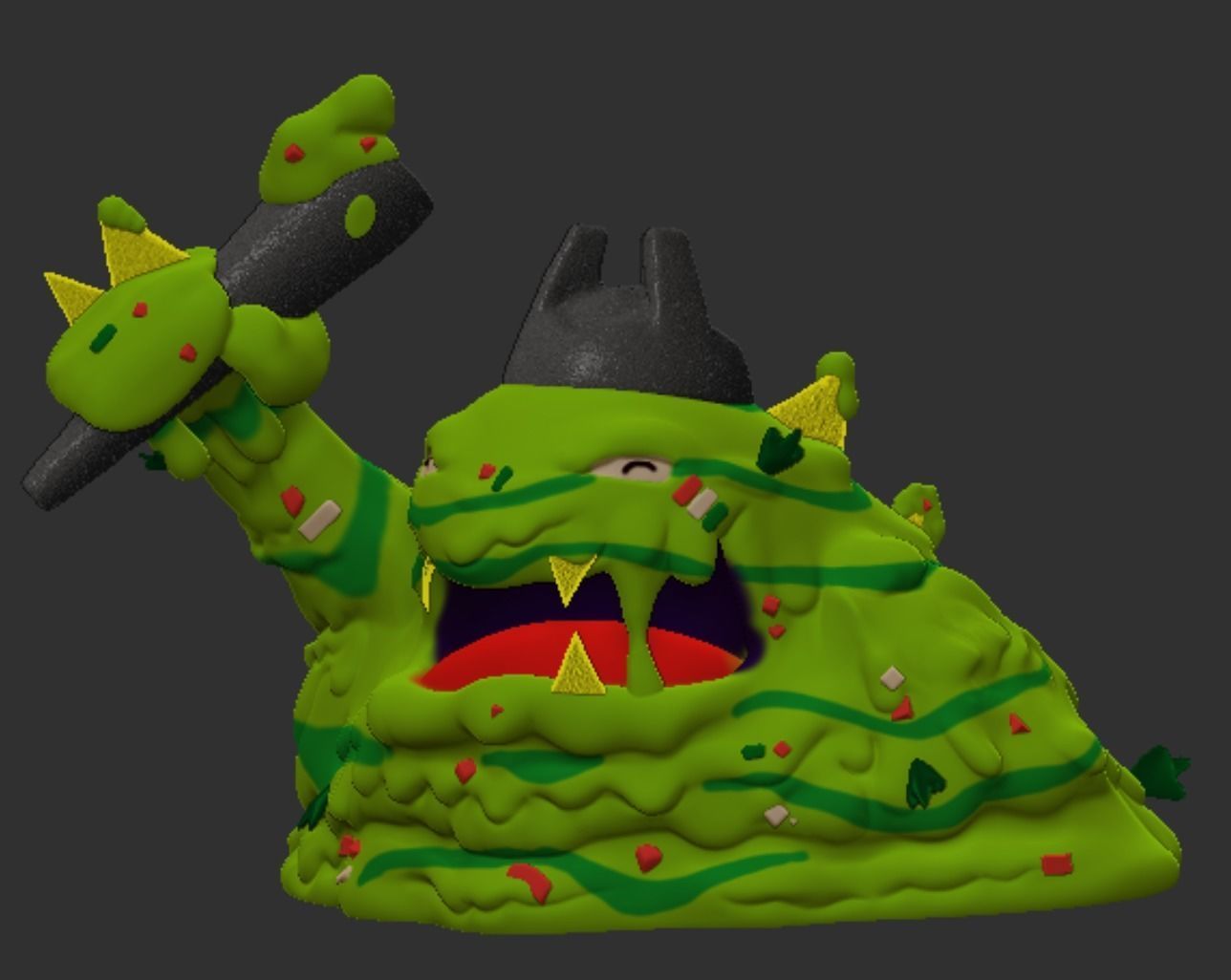 pokemon muk azteca molcajete 3D model 3D printable | CGTrader
