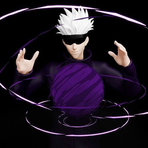 Gojo Satoru 3D model animated rigged | CGTrader