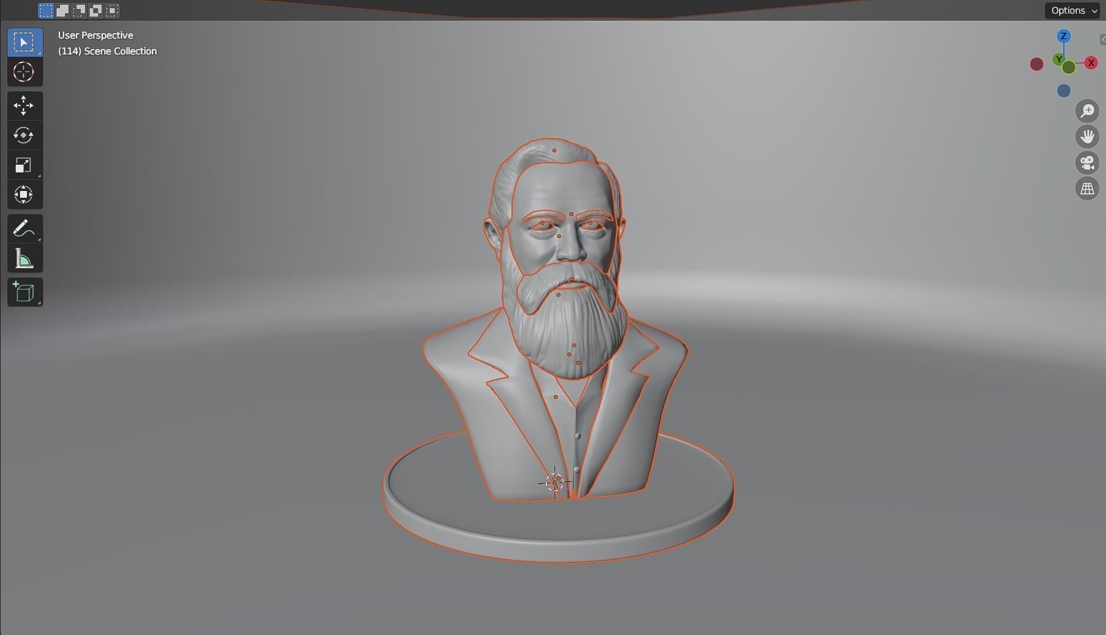 Friedrich Engels 3D model | CGTrader