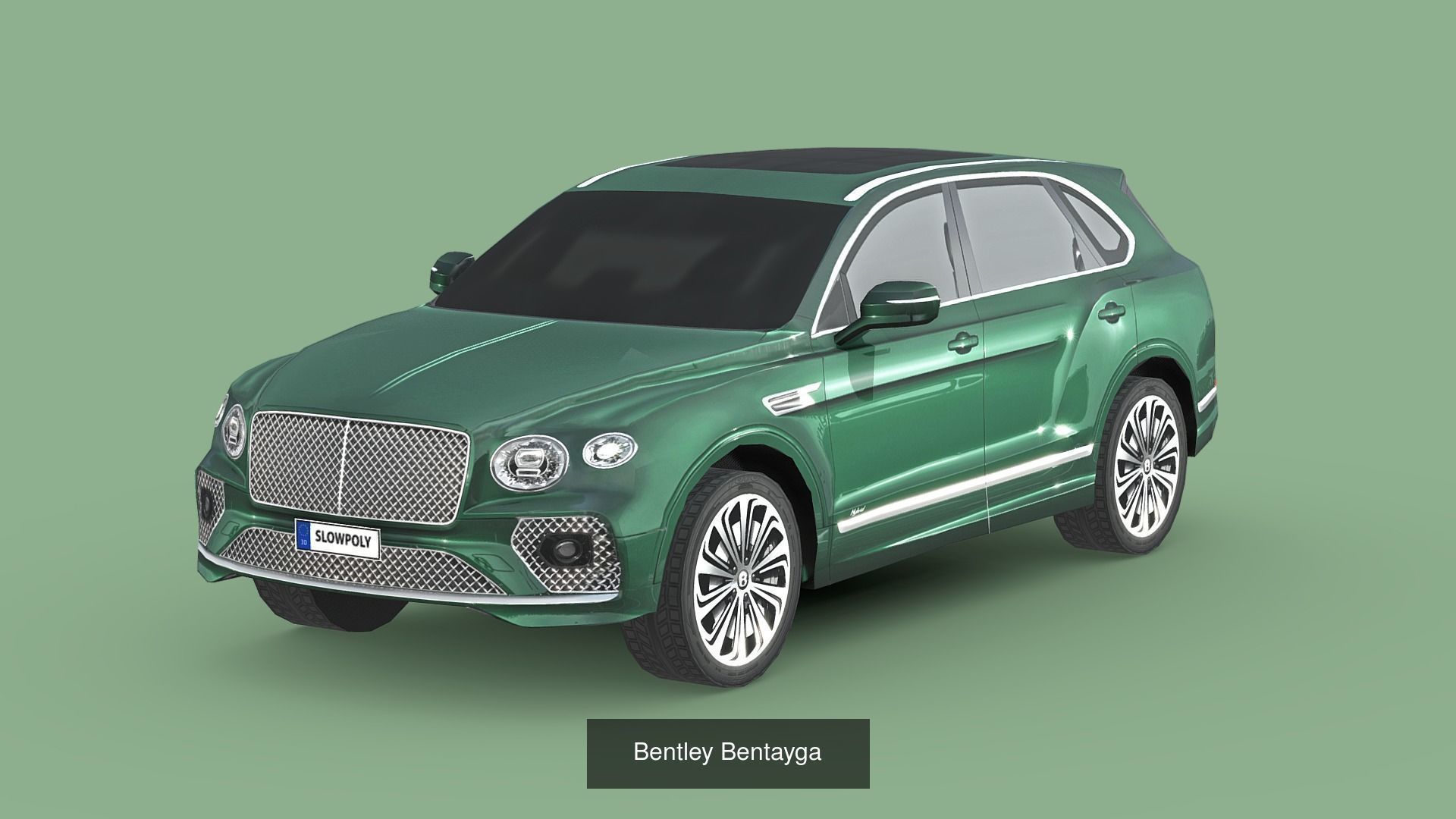 3D Model Collection Low-Poly Car Pack 005 - Luxury Lineup VR / AR / low ...