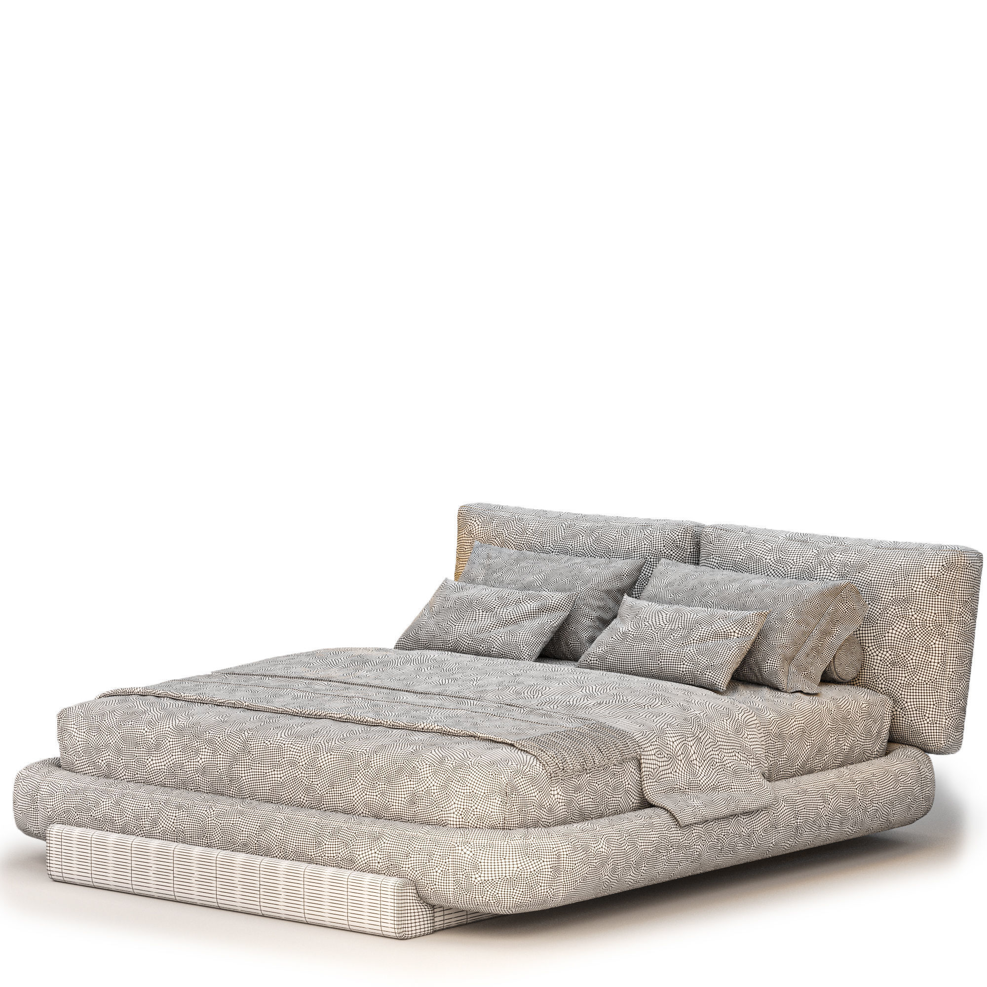 3D model SOSPIRO BED By Riva 1920 VR / AR / low-poly | CGTrader