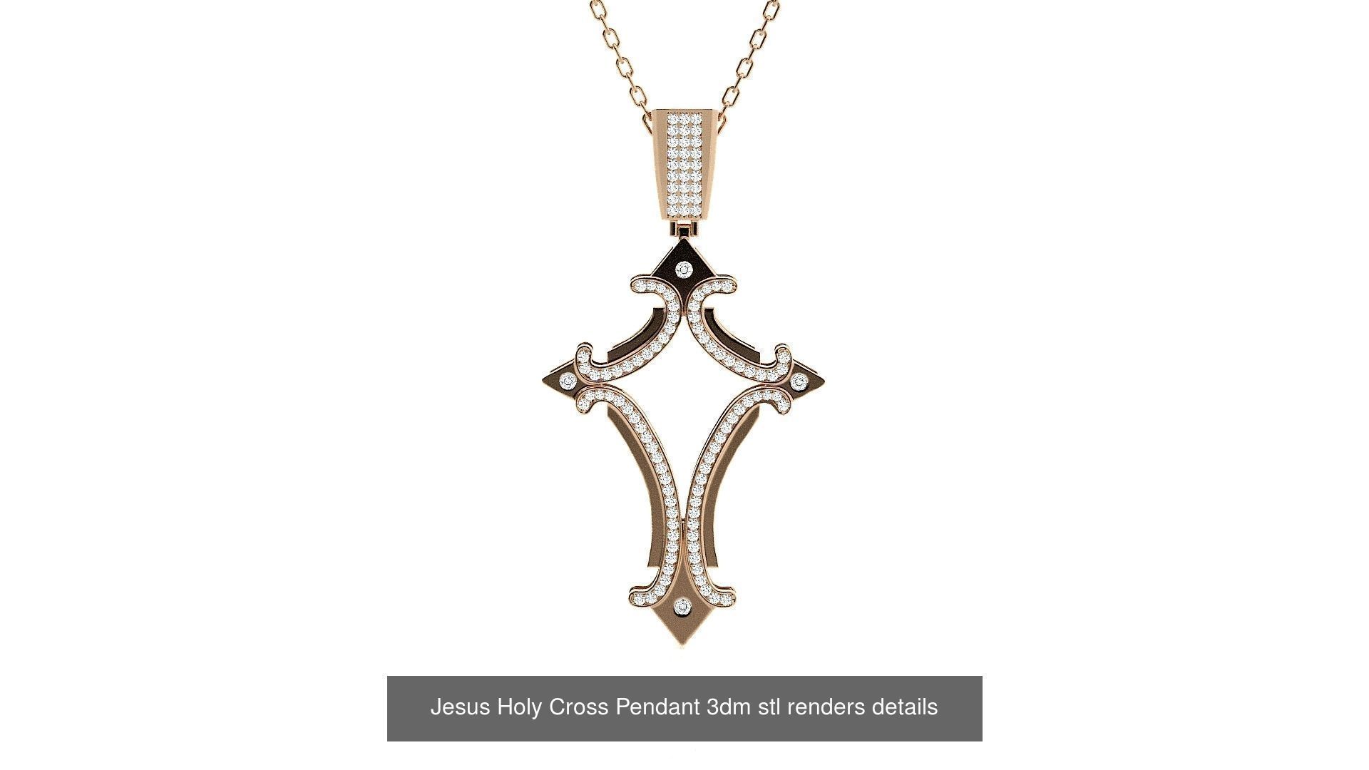 20 Jesus Holy Cross Pendant 3dm stl renders details 3D Model Collection ...