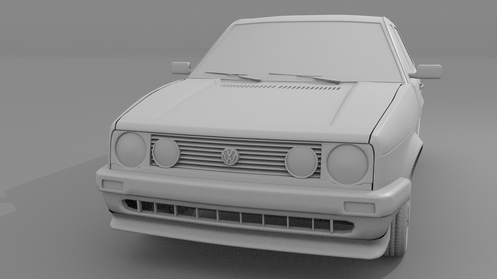 VW Golf Mk 2 3D model | CGTrader