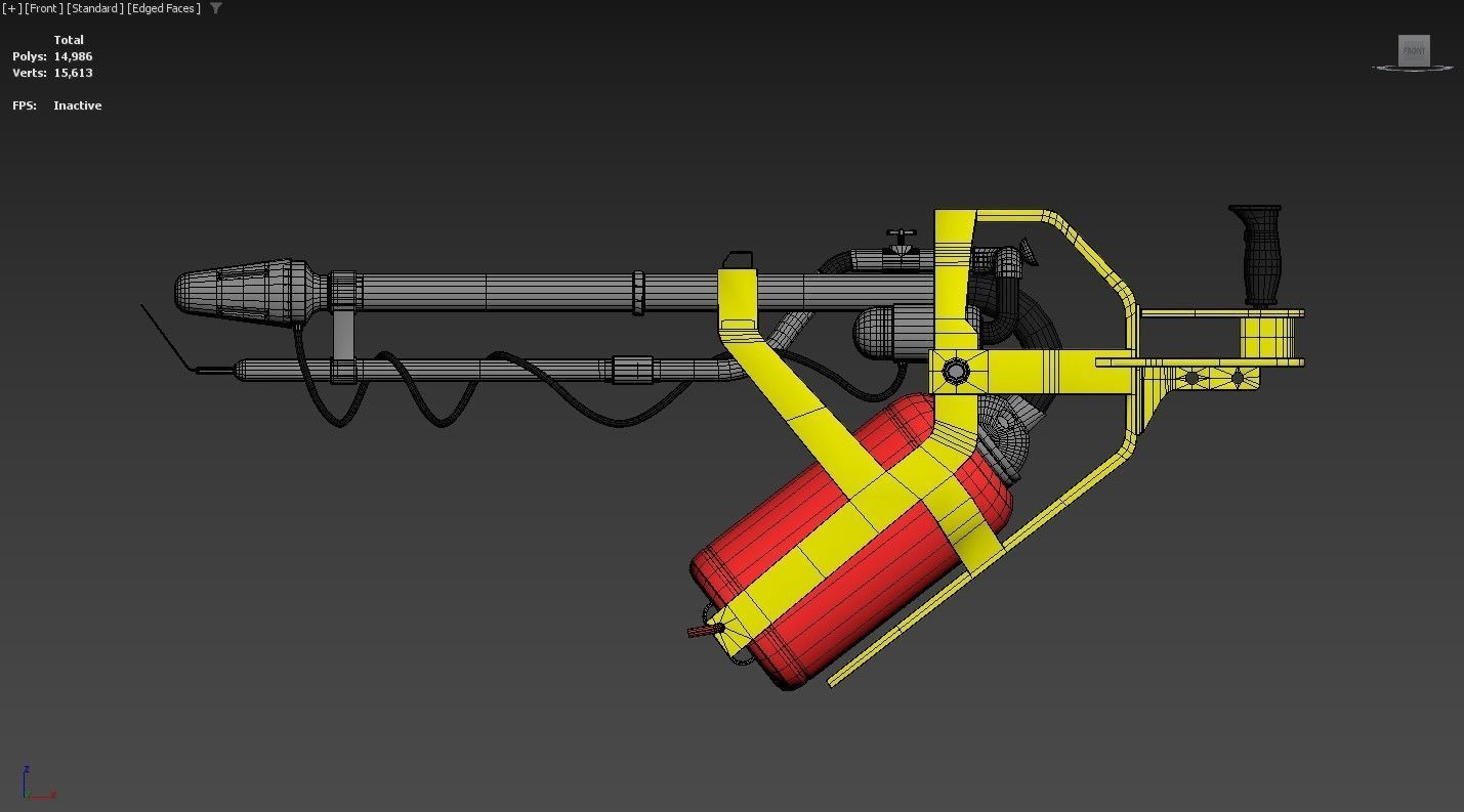 3D model Flamethrower VR / AR / low-poly | CGTrader