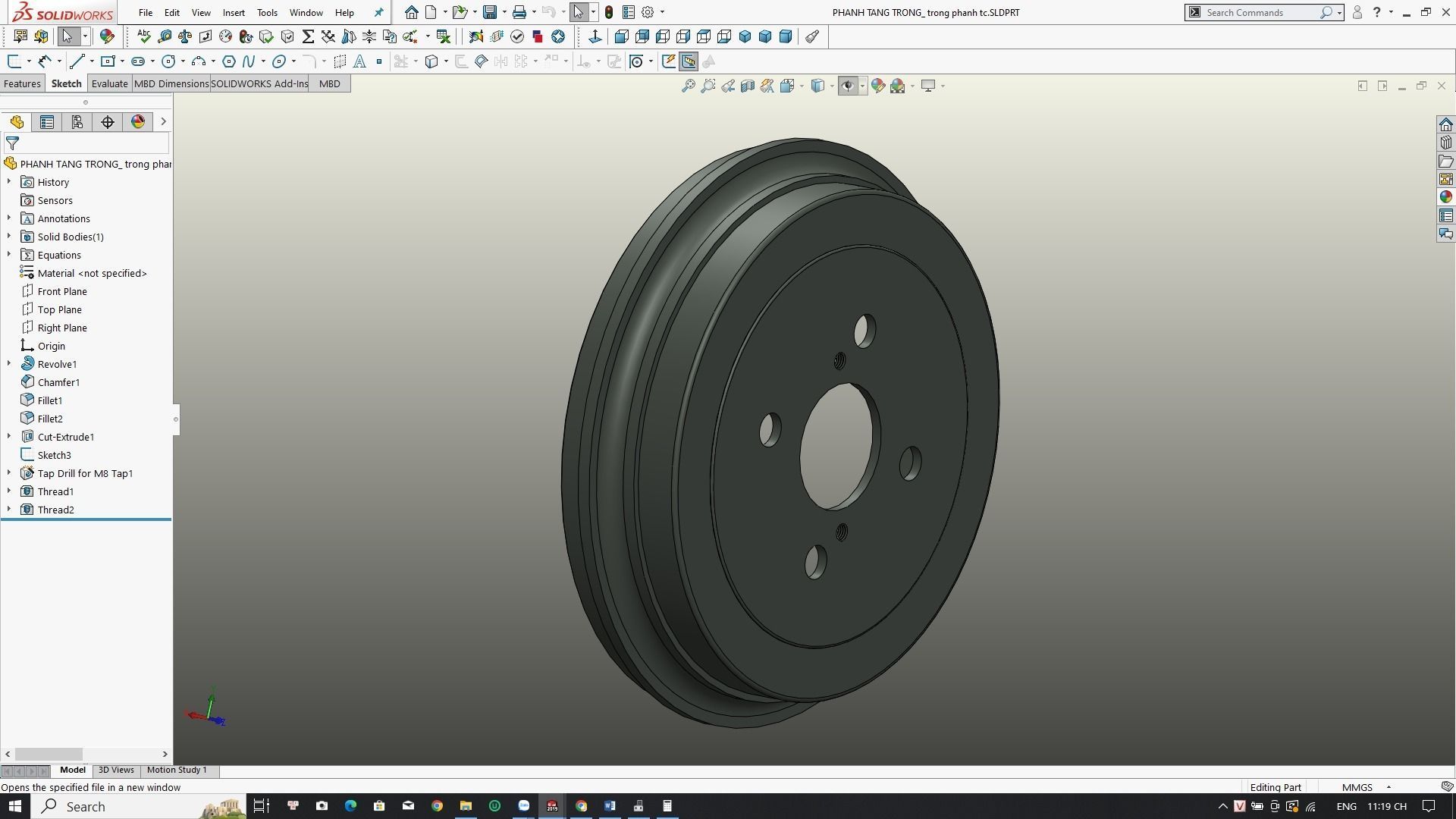 Drum Brake Toyota 3D model | CGTrader