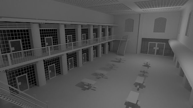 3D model Prison Interior VR / AR / low-poly | CGTrader