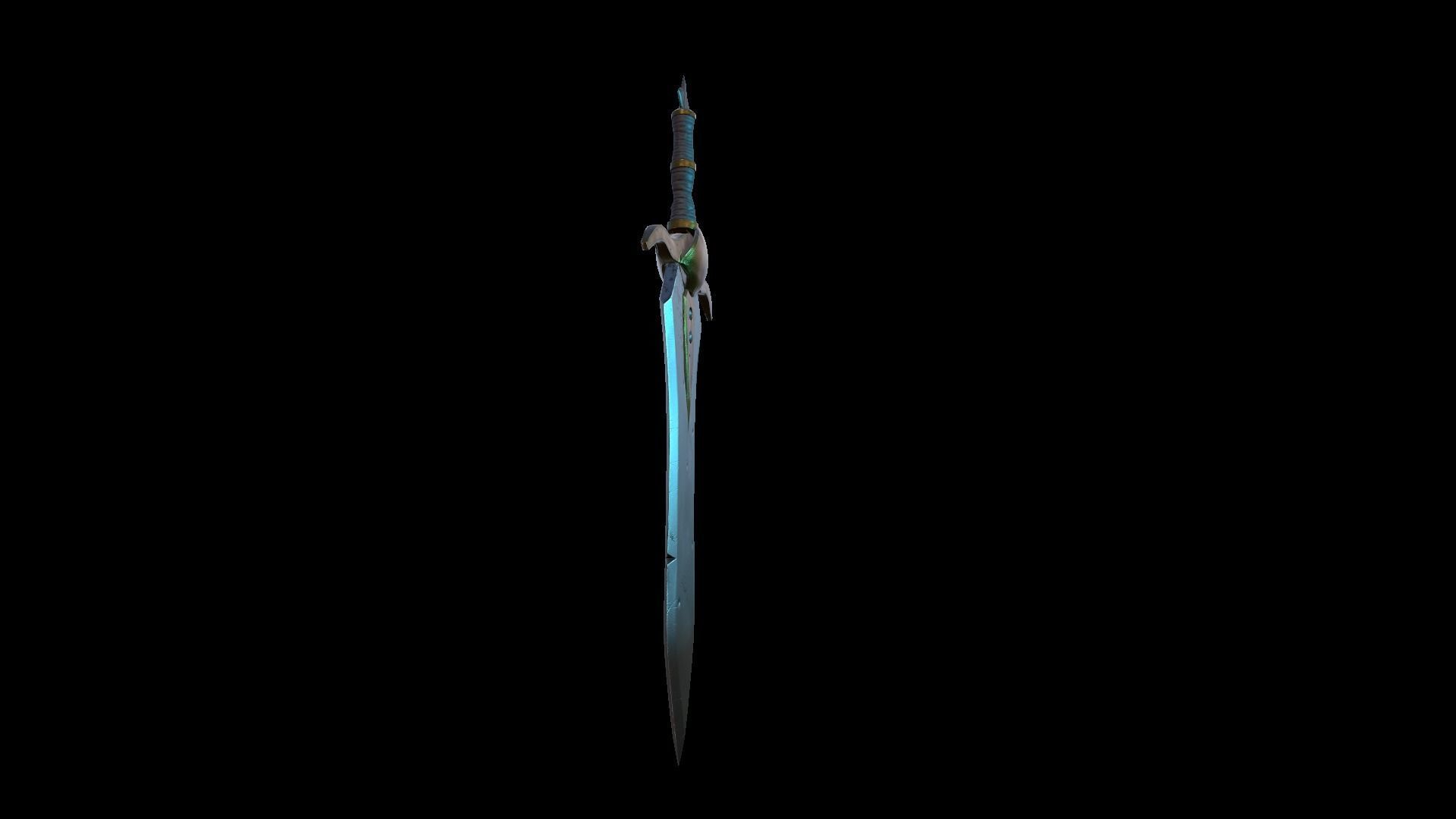 3D model A MEDIEVAL GAMING SWORD VR / AR / low-poly | CGTrader