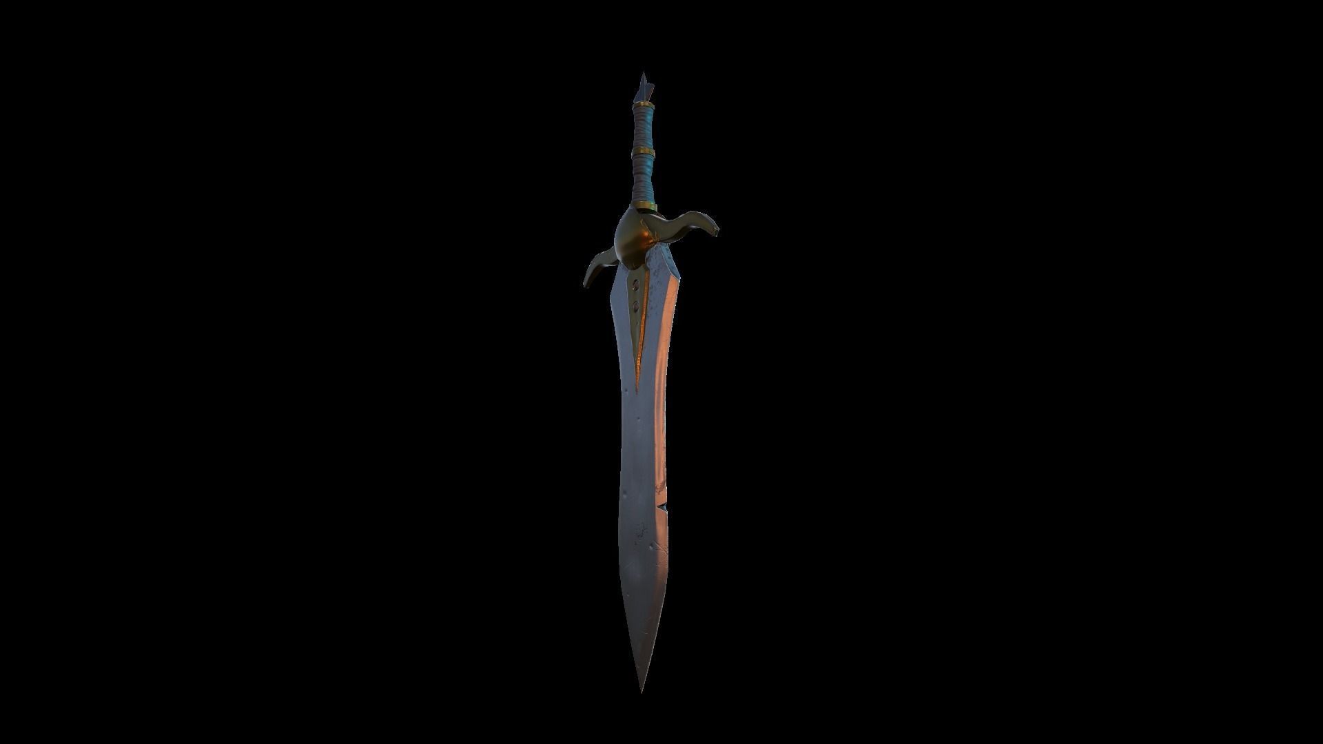 3D model A MEDIEVAL GAMING SWORD VR / AR / low-poly | CGTrader