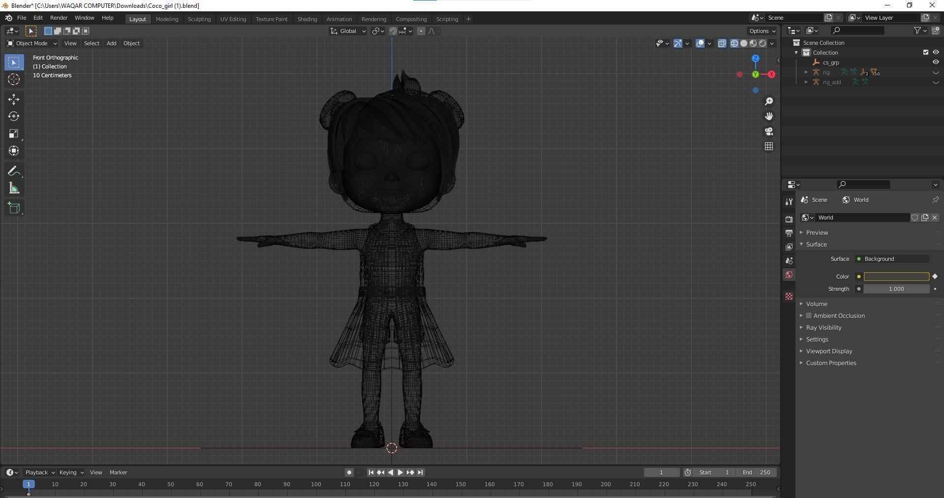 COCOMELON Cartoon Girl YoYo Character 3D MODEL 3D model rigged | CGTrader