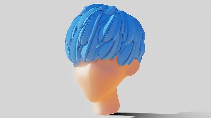 Stylized Anime Character Face Basemesh 3D model | CGTrader