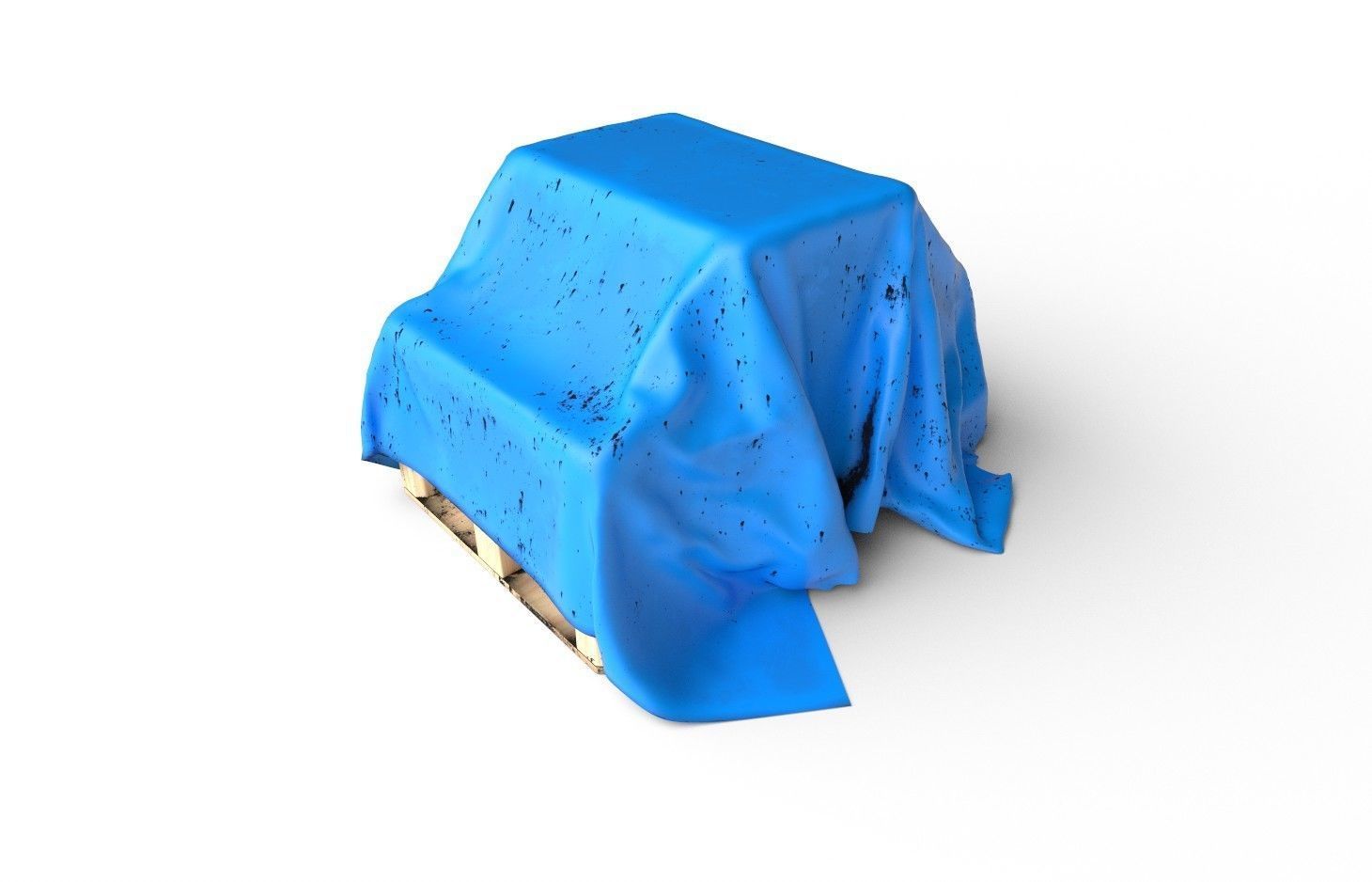 3D model Tarp with Pallet M01 VR / AR / low-poly | CGTrader