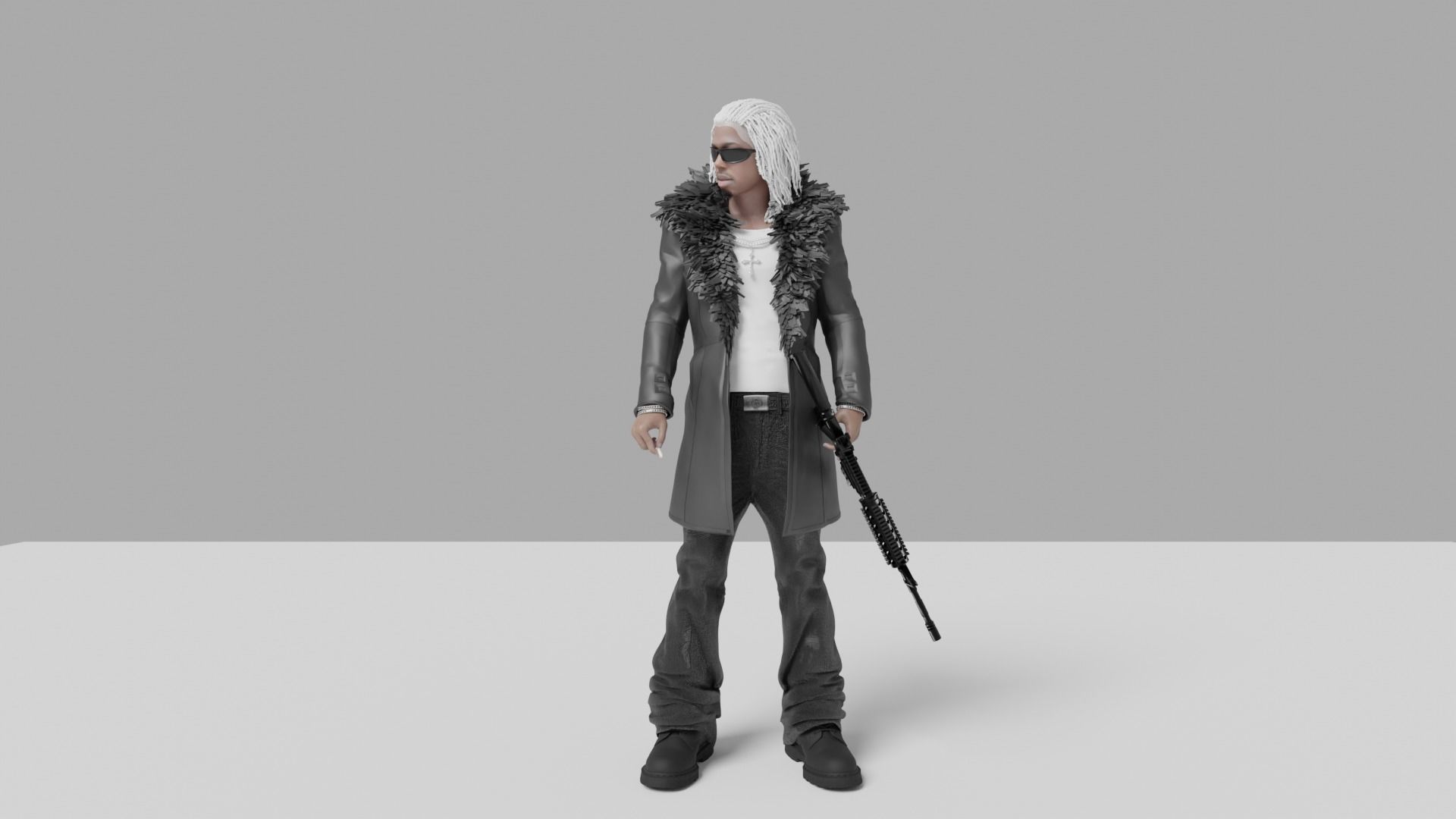 Destroy Lonely 3D Model 3D model animated rigged | CGTrader