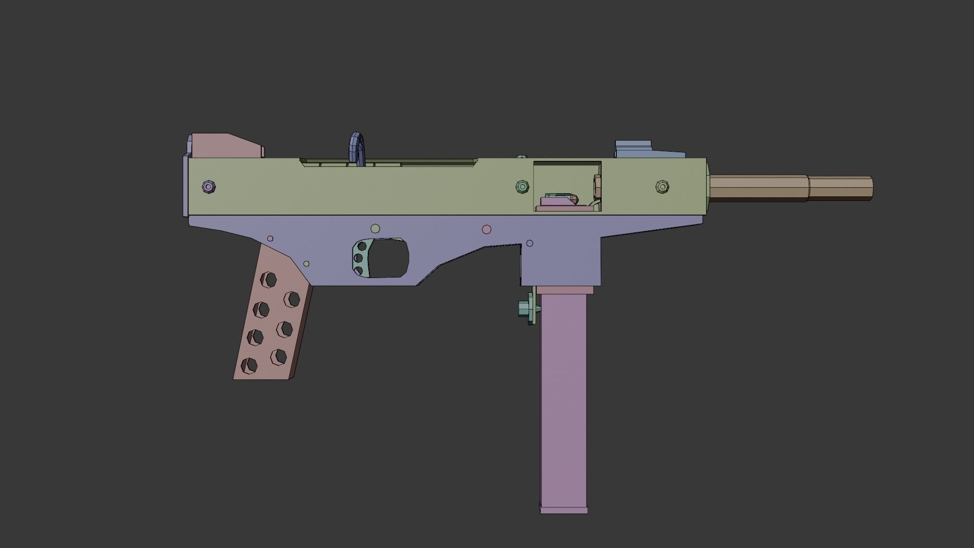 3D model Luty submachine gun VR / AR / low-poly | CGTrader