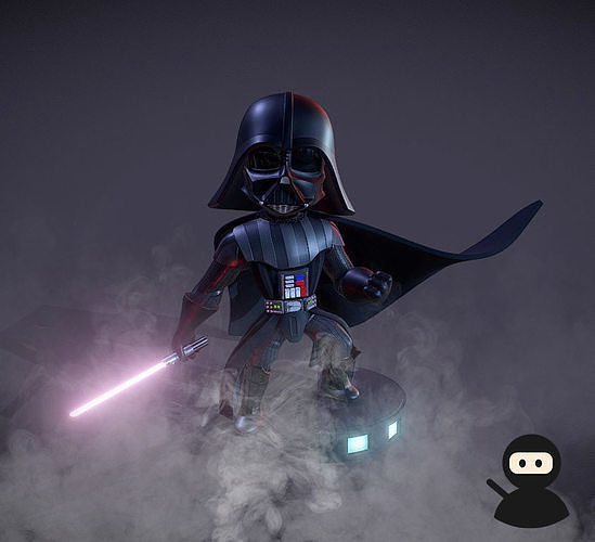 Darth Vader Cartoon 3D model | CGTrader