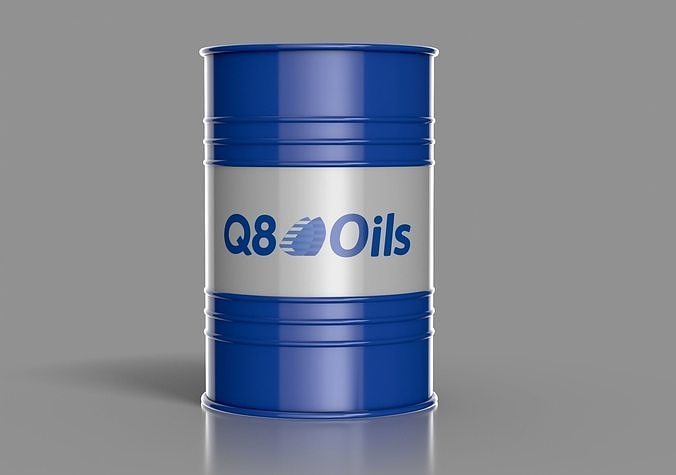 3D model Realistic Q8 Oils Barrel 3D Model VR / AR / low-poly | CGTrader