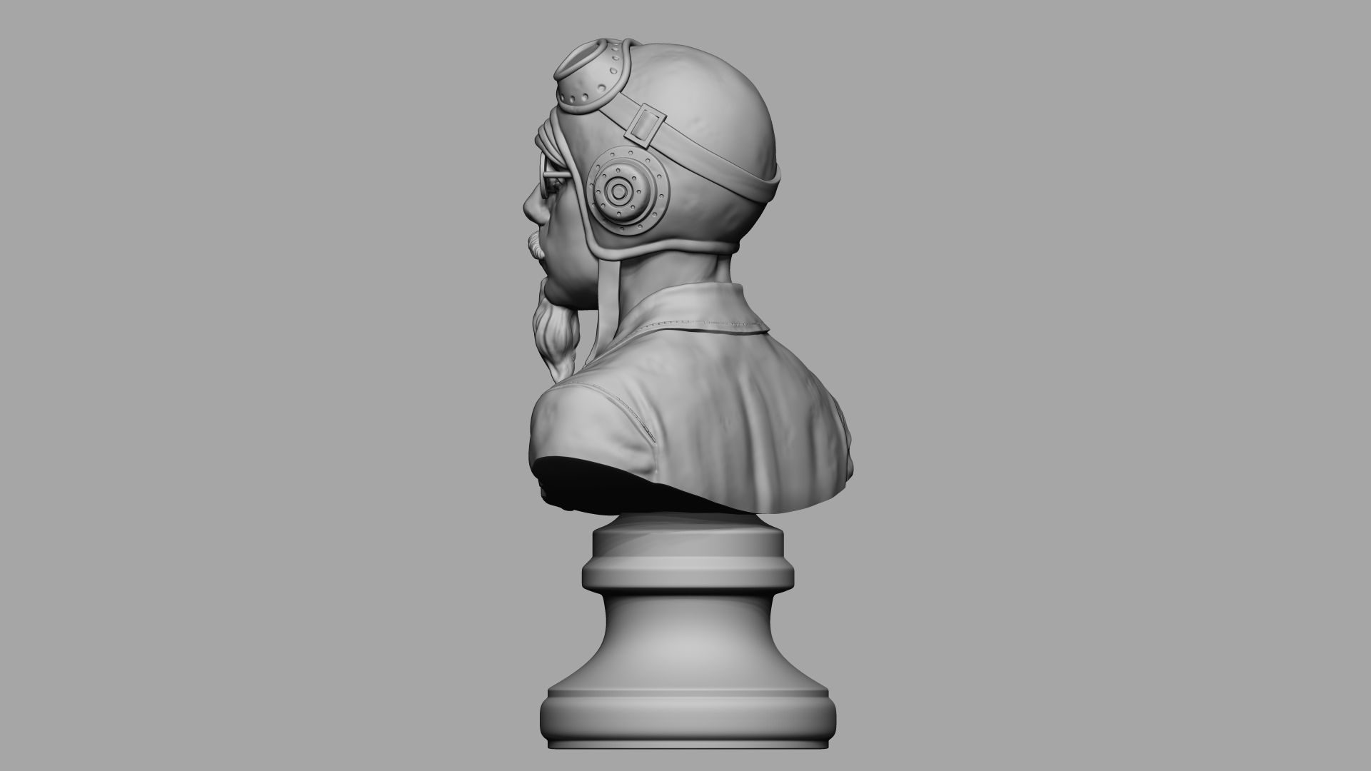 Pilot Bust 3D model 3D printable | CGTrader