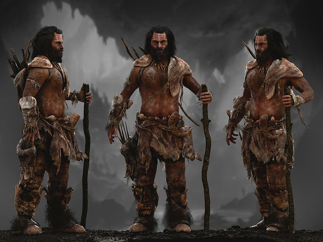 3D model Ancient Cave Seeker VR / AR / low-poly | CGTrader