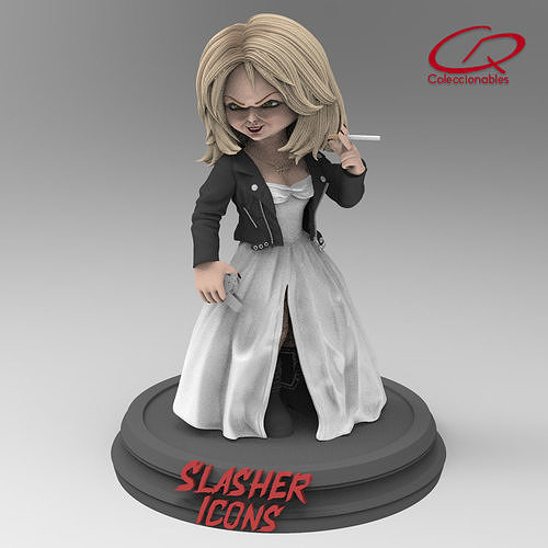 Chuckys Bride - Tiffany - Slasher icons 3D model 3D printable | CGTrader