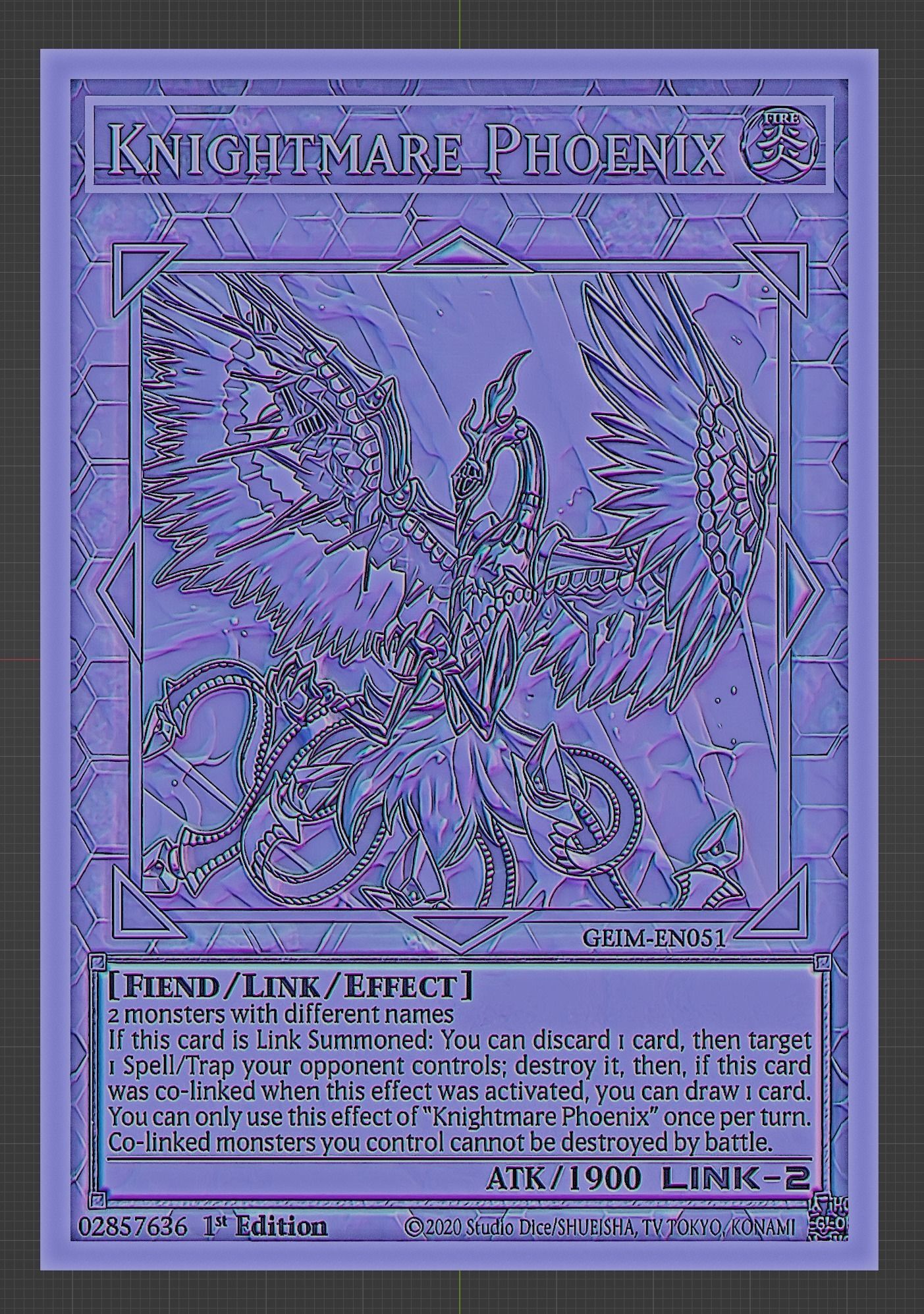 knightmare - yugioh 3D model 3D printable | CGTrader