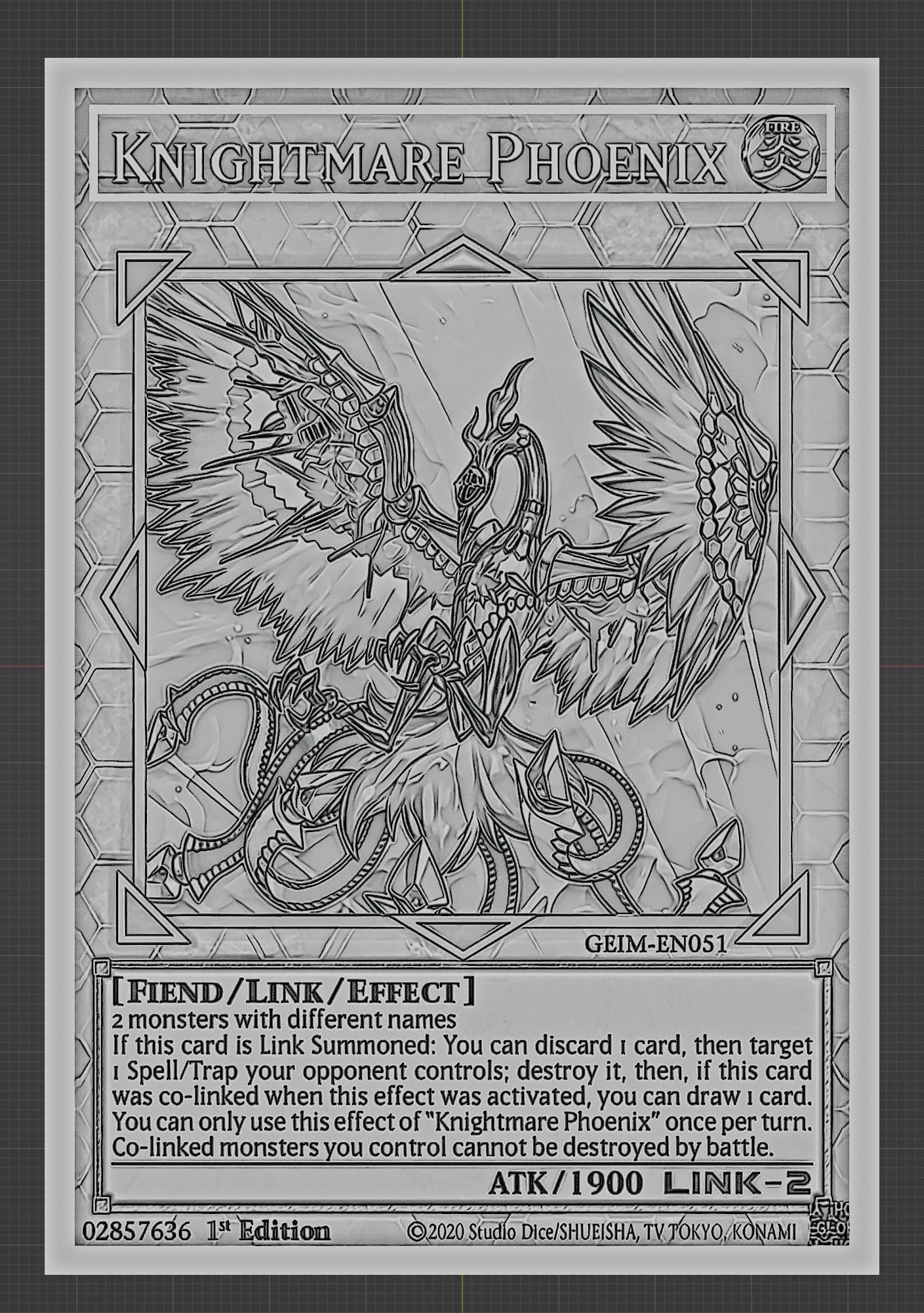 knightmare - yugioh 3D model 3D printable | CGTrader