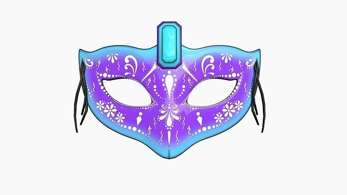 3D model Carnival Mask E13 Cartoon - Costume Character Design VR / AR ...