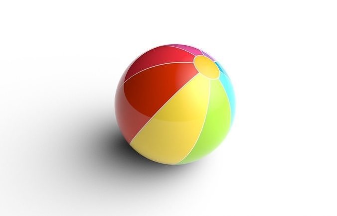 3D model Beach Ball M01 VR / AR / low-poly | CGTrader