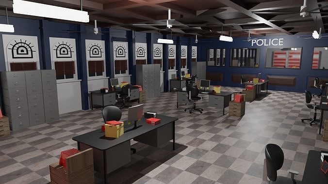 3D model Police Station VR / AR / low-poly | CGTrader